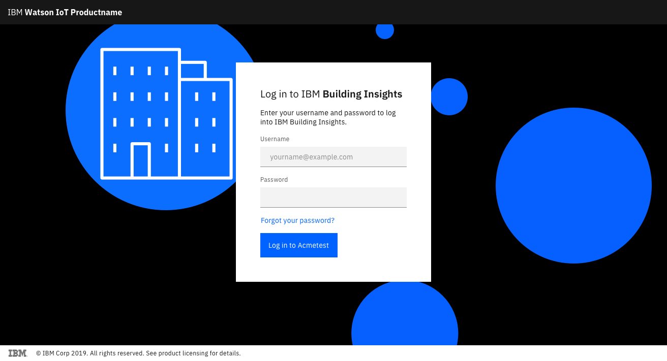 Login pattern – Carbon Design System